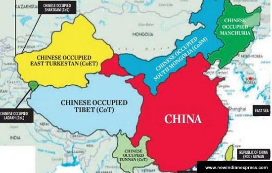 New China Map-Why is China so BIG