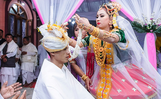 Manipuri Wedding Rituals - LUHONGBA