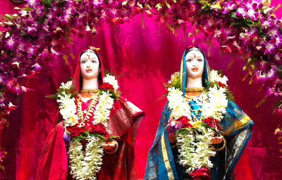 GAURI PUJAN takes place during Ganesh Chaturthi