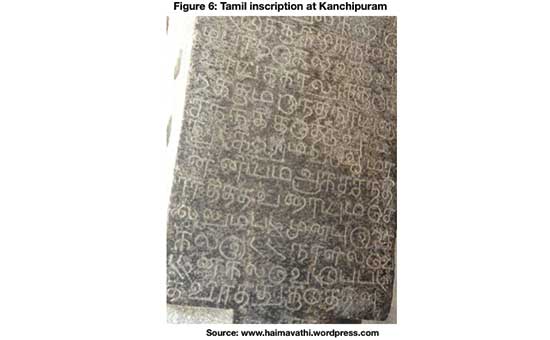 Study of Inscriptions during the Pallavas era