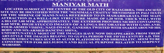 RAJGIR is important for Buddhists, Jains and Sanatanis